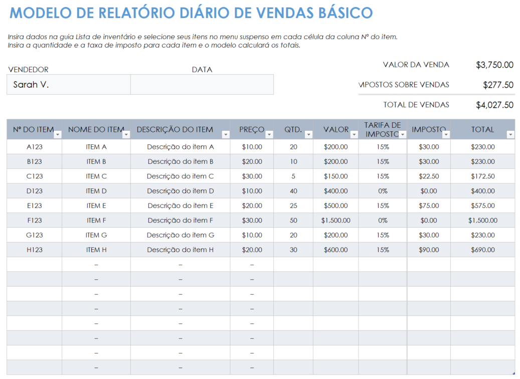 Quinze formulários e modelos gratuitos de relatórios de vendas | Smartsheet