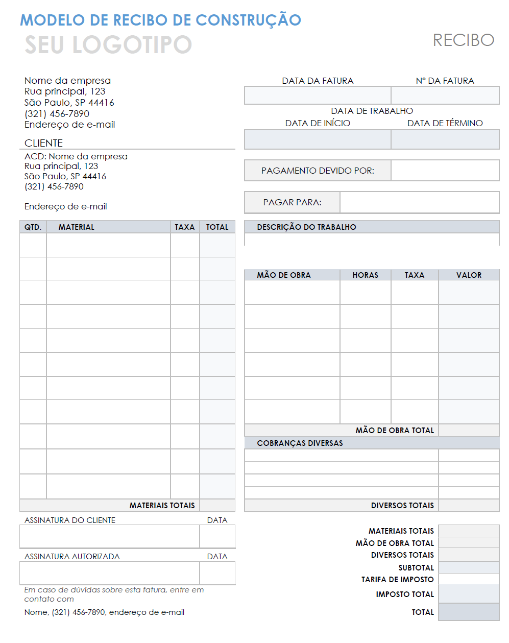 Modelos gratuitos de recibo para Microsoft Word | Smartsheet