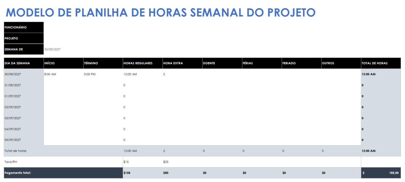 Modelos grátis de planilhas de horas e cartões de ponto do Google Sheets | Smartsheet