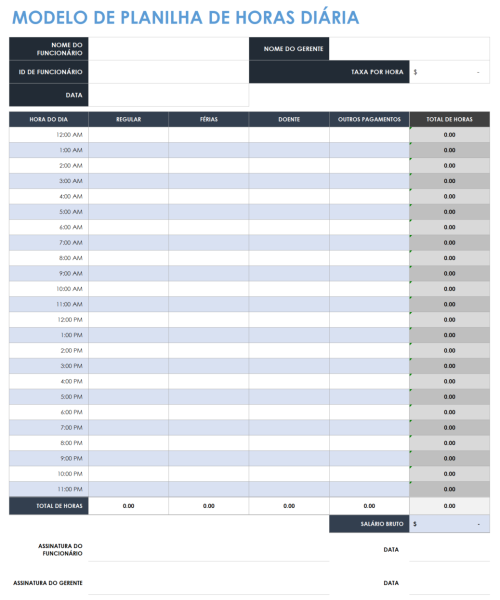 Modelos gratuitos de planilha de horas do Excel | Smartsheet