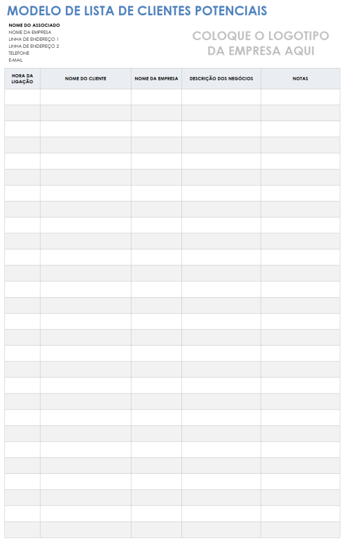 Modelos gratuitos de lista de clientes e consumidores | Smartsheet