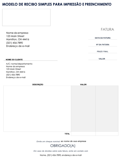 Baixe modelos grátis de recibos em PDF | Smartsheet