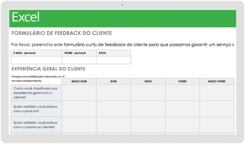Modelos de formulário de feedback gratuitos | Smartsheet