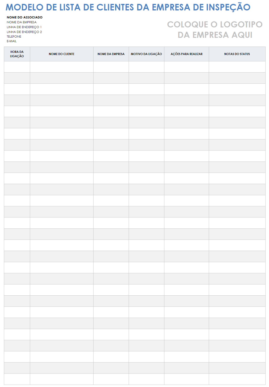 Modelos gratuitos de lista de clientes e consumidores | Smartsheet