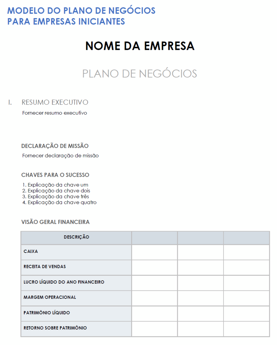 Modelos grátis de planos de negócios em PDF | Smartsheet