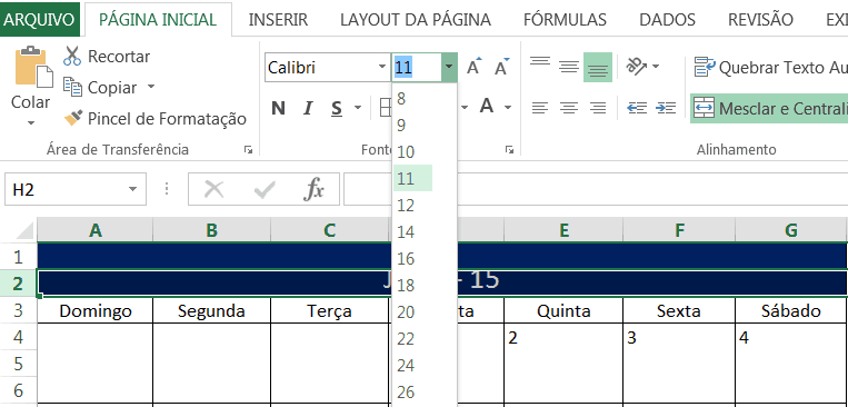 Modelos de agenda gratuitos para o Excel
