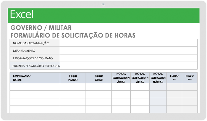 Formulários gratuitos de solicitação de horas extras | Smartsheet