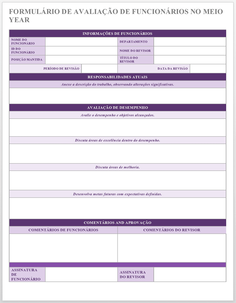 Modelos gratuitos de avaliação de desempenho de empregados | Smartsheet
