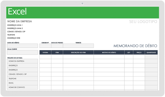 Modelos grátis de notas de crédito e débito | Smartsheet