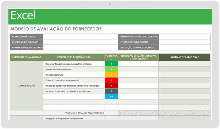 13 modelos gratuitos de fornecedor | Smartsheet